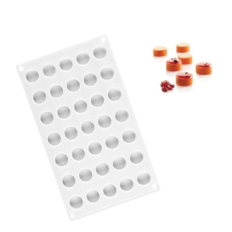 5hole Smll Cylindricl Silicone Cke Mould d Bred