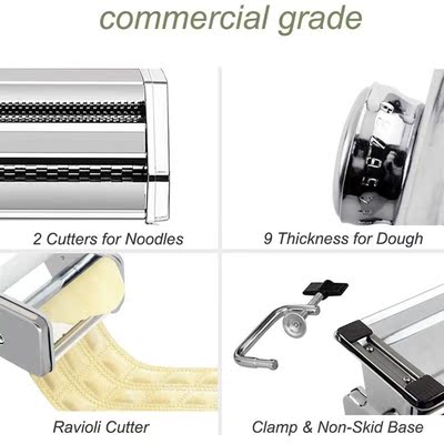 Noodle Pasta Maker Stainless Steel Nudeln Machine Lasagne Sp