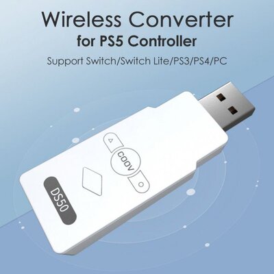 USB Wireless Joystick Gamepad Converter for PS5/Switch/Switc