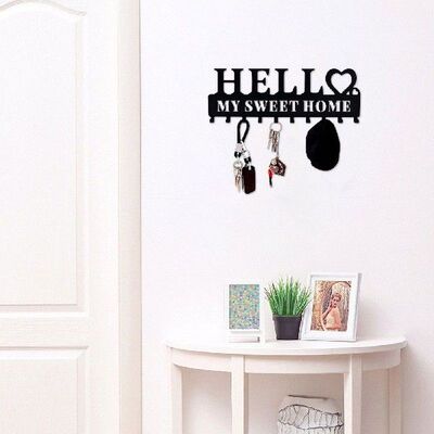Wall Key Hanger Decoration Metal Wall Mounted Entryway Key