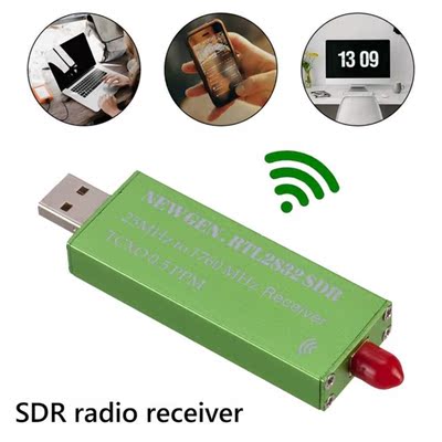 Radio Receiver RTL SDR with Rtl2832 ADC Chips 0.5 PPM TCXO S