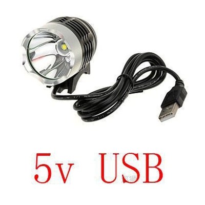 LED Headlamp XML-T6 USB headlight Bike Bicycle Light USB 5V