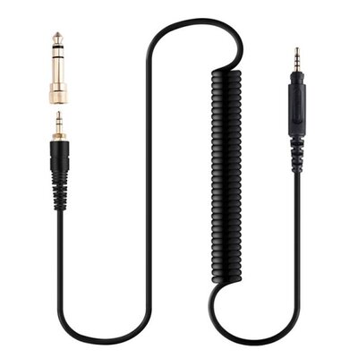 Coiled Cable 2.5 to 3.5Spring Cord 6.35mm Adapter for SRH440