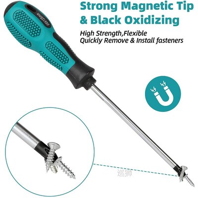 Magnetic Screwdriver Set 10 PCS 5 Phillips and 5 Flat Head P
