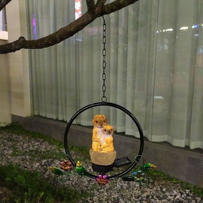 Resin Outdoor Solar Light Decorative Yard Lawn Walkway Backy