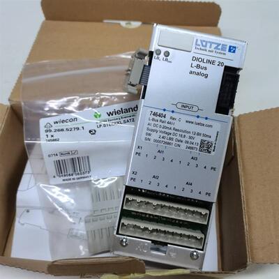 议价A090*DIOLINE 20 L-Bus analog luetze模拟量输入模块746404