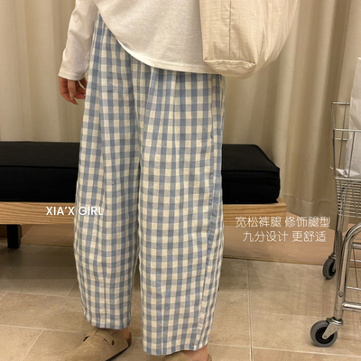 XIA夏夏-闲裤子小个子阔腿山本裤宽松九分气球裤休闲裤HS79446-2