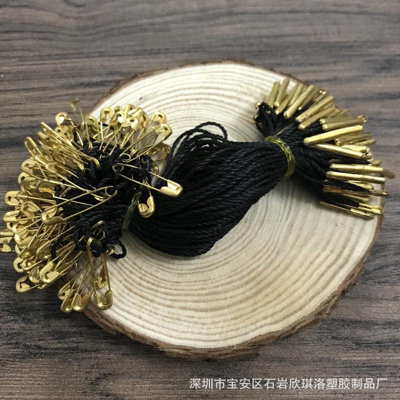 【厂家直销】吊牌绳吊粒吊绳别针线扣金属现货铜质铁供应扣针吊牌