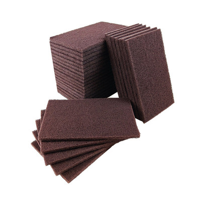 厂家批发工业百洁布7447c棕红色150*230清洁抛光打磨工业百洁布