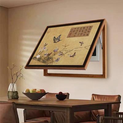 中式古风电表箱装饰画百蝶图弱配电箱挂画新款电源开关盒遮挡万百