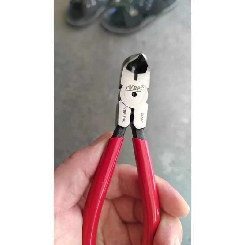vbp烙钢45度水口钳模型斜口钳顶切钳90度剪钳直角平头塑胶弯头钳