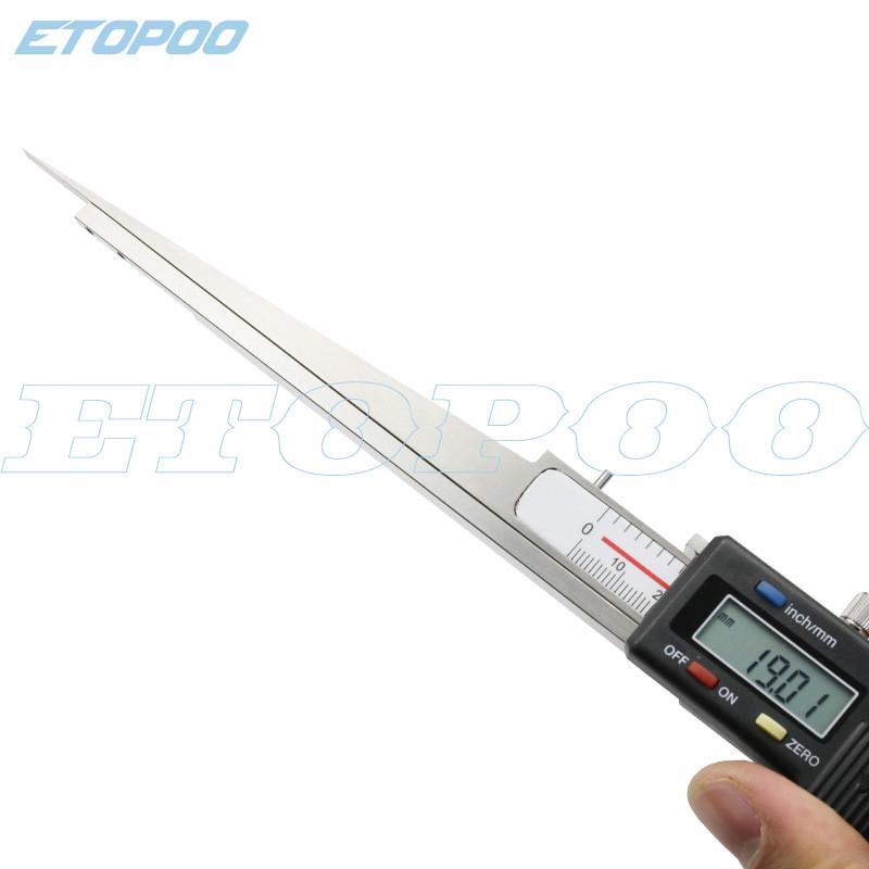 一线不锈钢 0.2-10mm 20mm 30mm 40m0.01mm 货源 数显塞尺 楔形