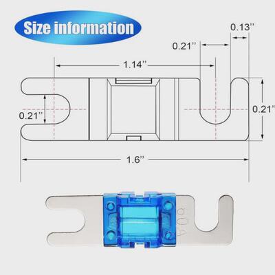 汽车音频保险丝18件迷你anl包镀保险丝20a30a40a50a60a80a100a125