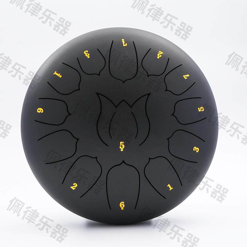儿童益智打击乐器12寸13舌国风莲花鼓钢音鼓空灵鼓击打型乐器