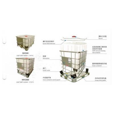 源头工厂全新吨储罐带铁架集装桶加厚方形运输罐塑料IBC化工桶