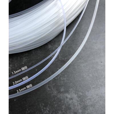 z046滚边内芯手工皮革diy塑料内芯半透明1.5/2/2.5mm