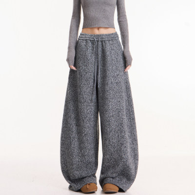 KENABSTUDIO灰色阔腿休闲裤
