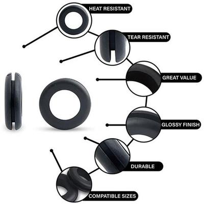 180 Rubber Grommet Kits in 8 Sizes-Rubber Wire Loops, Suitab