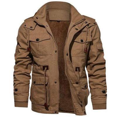 Winter Fleece Jacket Men Casual Thick Thermal Coat Army Pilo