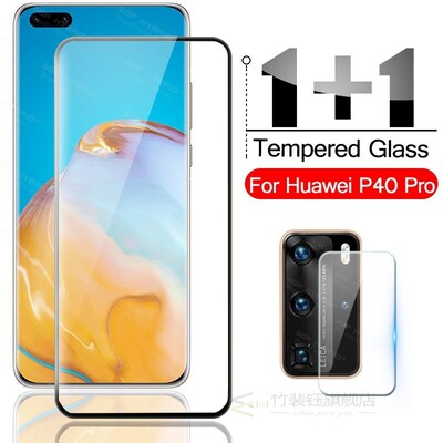 For Huawei P40 Pro Plus Lite e Camer Screen Protector Glass