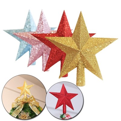 10/15/20cm Christmas Decorations Christmas Tree Top Star Fiv