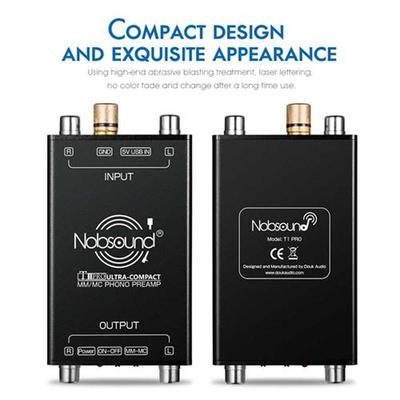 Nobsound HiFi Ultra Compact MM MC Phono Turntable Preamp Mi