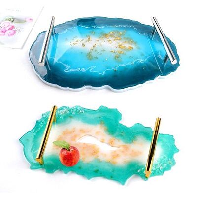 Silicone Tray Molds UV Epoxy Resin Mould Flowers Tray Cup