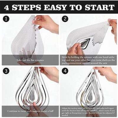 3D Wind Spinner Outdoor,3D Wind Chimes Wind Chime Patio Wind