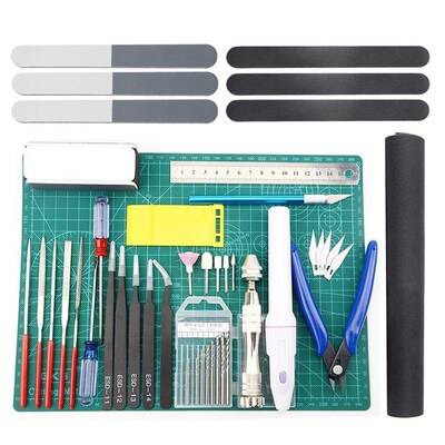 33 PCS Model Tools Kit Modeler Basic Tools Craft Set Hobby B