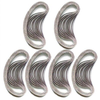 60pcs Sanding Belts 13x457 Mm 40/60/80/120/180/240Grit For B