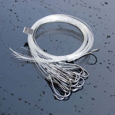 28pcs High Carbon Steel Fishhook with Fishing Line Barbed Fi