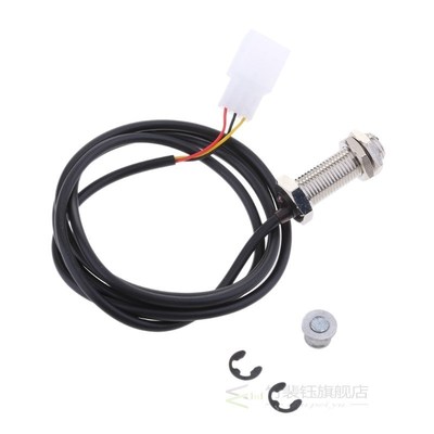 3 Pins Digital Odometer Sensor Cable With Magnets For Motorc