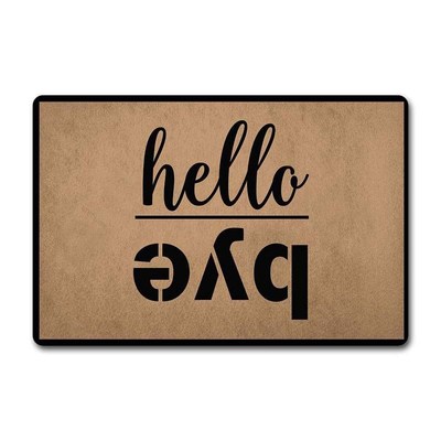 Indoor Door Mat Hello Mat Bye Doormat Monogram Welcome Door