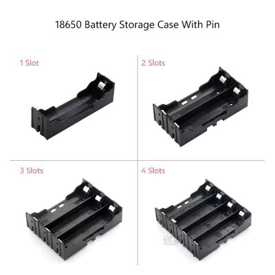 18650 Battery Clip Holder Battery Storage Box Case Holder Le