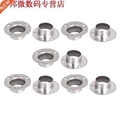 10x Garderobekast 25mm Dia Tube Opknoping Rail Ondersteuning