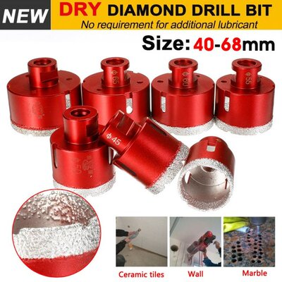 Doersupp 40-68mm M14 Diamond Drill Core Bits Drilling Hole S