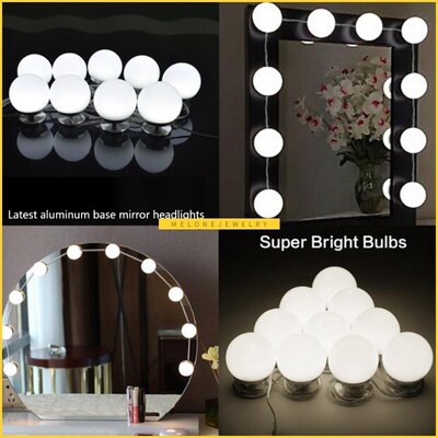 Miroir E Powered LED Mirror Lights 3200K-6500K Dimmable Make