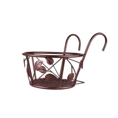 Railing Potted Plant Hanging Flower Pot Storage Basket Holde