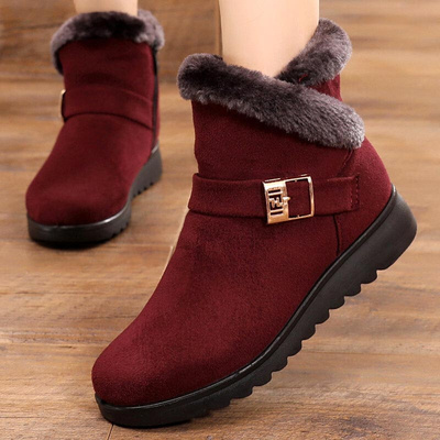 Winter Boots Women 2021 Thick Plush Warm Snow Boots Women