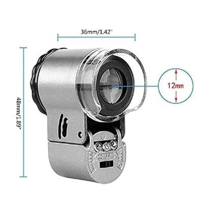 Upgrade 50X Jewellery Magnifier Microscope Loupe Folding
