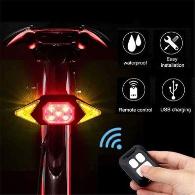 Bike Tail Light Turn Signals Wireless Remote Control