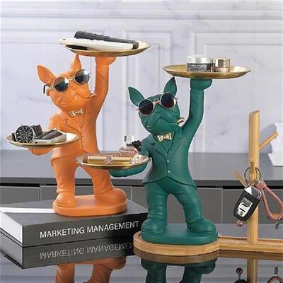 French Bulldog Sculpture Dog Statue Figurine Ornament