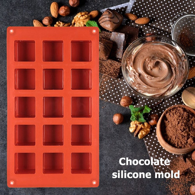 New 15 Cavity Cube Square Shape Silicone Mold for Cake Decor