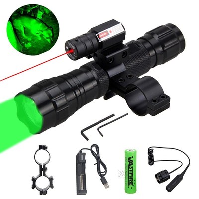 5000LM XM-L Q5 T6 Led Hunting Flashlight Tactical Weapon Lig