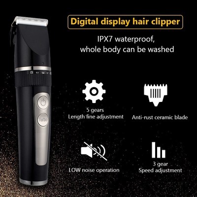 Professional Hair Clipper For Men Rechargeable Electric Razo