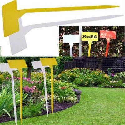 50PCS Garden Ornament 30CM Hight Plastic Plant Markers