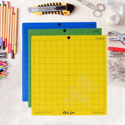3Pcs 12*12Inch Replacement Cutting Mat StrongGrip/StandardGr