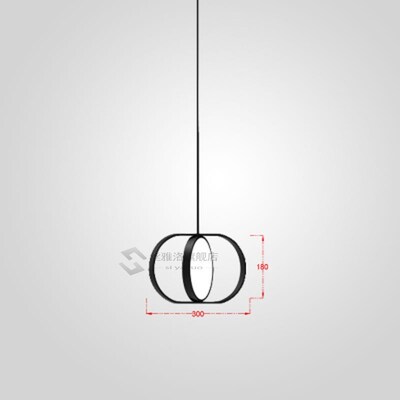 Nordic double round chandeliers personality fashion living r