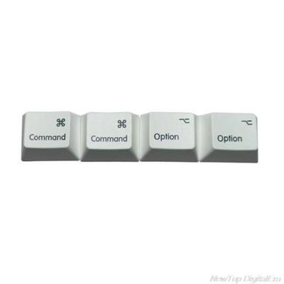 4Pcs Common Option PBT Dye Subbed Mac Keycaps R1 For Mechani