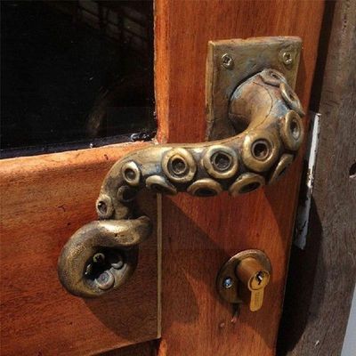 Classic Steampunk Vintage Octopus Door Handle Steampunk